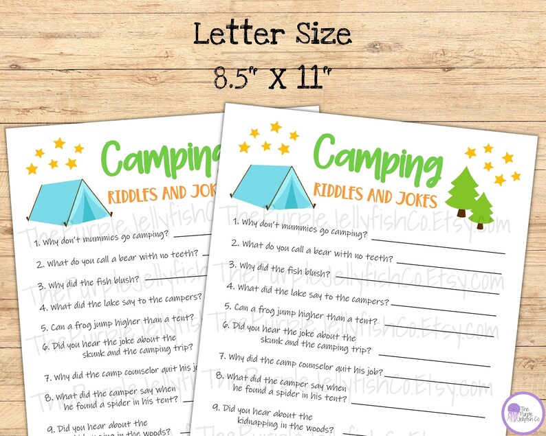 Camping Jokes for Kids, Camping Activity for Kids, Camping Party ...