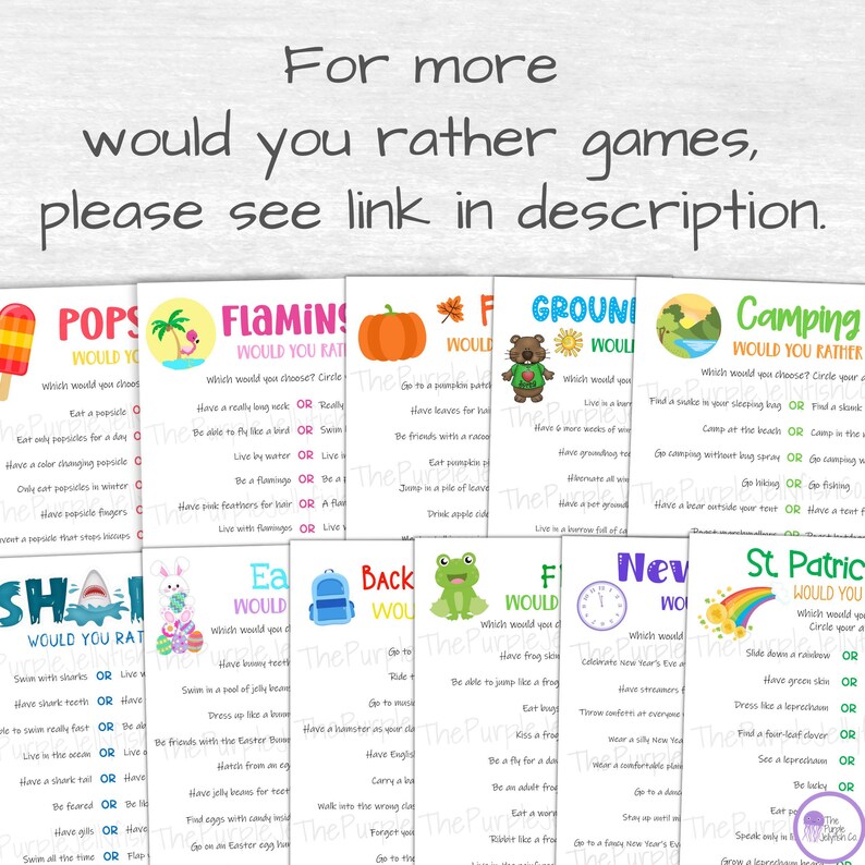 Pi Day Would You Rather Questions for Kids, This or That Game, Pi Day ...