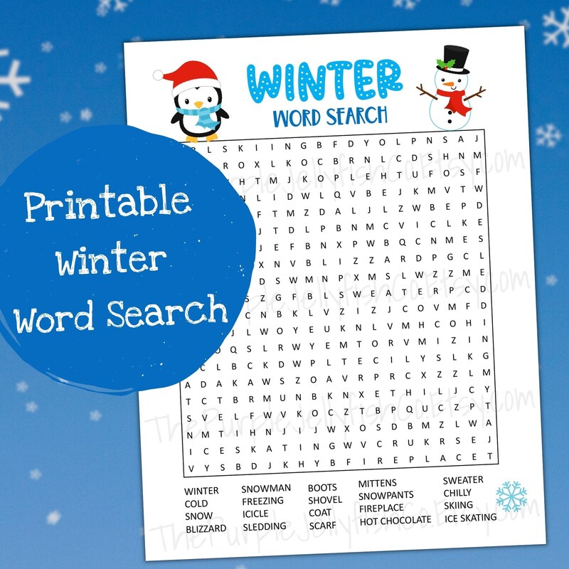 Word Puzzle by Worksheet - Etsy