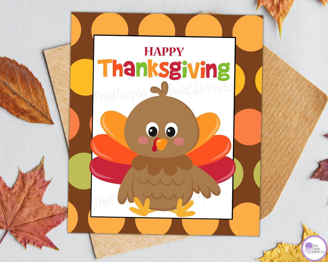 Thanksgiving Gift Tag Printable, Happy Thanksgiving Card, Thanksgiving ...