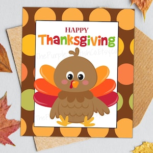 Thanksgiving Gift Tag Printable, Happy Thanksgiving Card, Thanksgiving ...