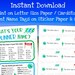Runner Name Sign and Name Tags, Whats Your Name Game, Running Printable ...