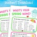 Spring Name Game, Printable Spring Activity for Kids & Adults, Spring ...