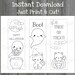 Halloween Coloring Bookmarks for Kids, Halloween Bookmark Printable ...