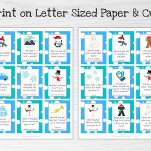 Printable Lunch Box Notes for Kids, Winter Lunch Box Jokes, Lunchbox ...