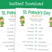 This or That St Patricks Day Game for Kids, Printable St Patricks Day ...