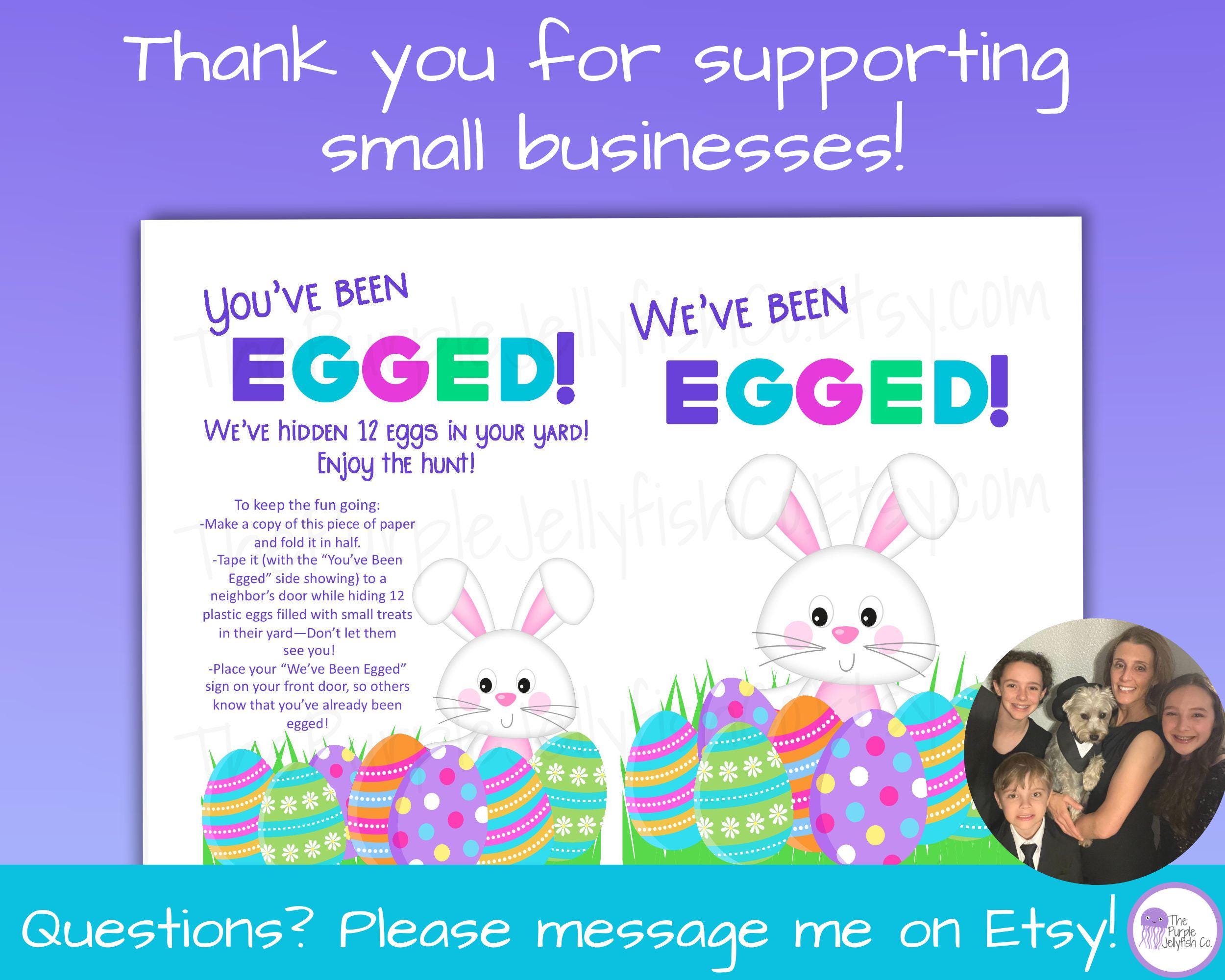 You've Been Egged Easter Game Printable, Easter Egg Hunt, Easter ...