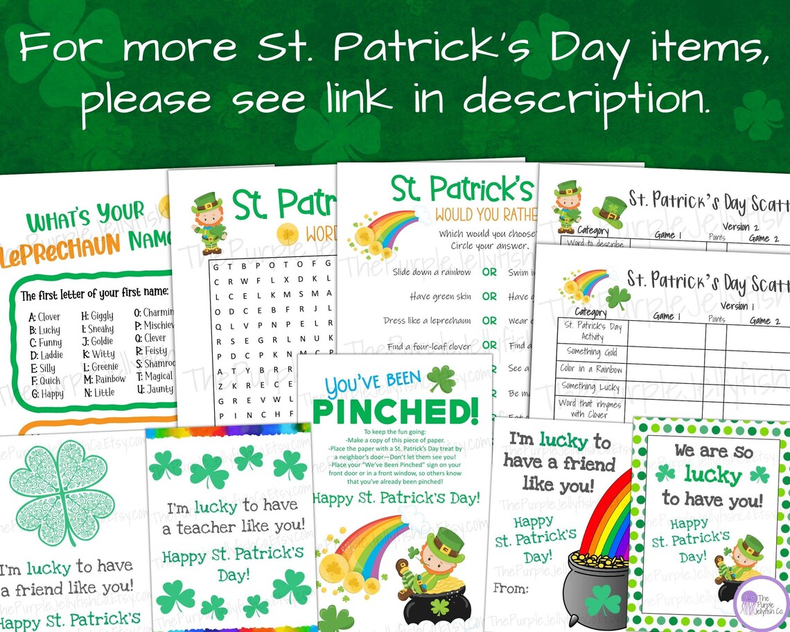 You've Been Pinched St. Patrick's Day Game for Kids Printable, St ...