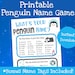 What's Your Penguin Name Game, Printable Winter Activity for Kids ...