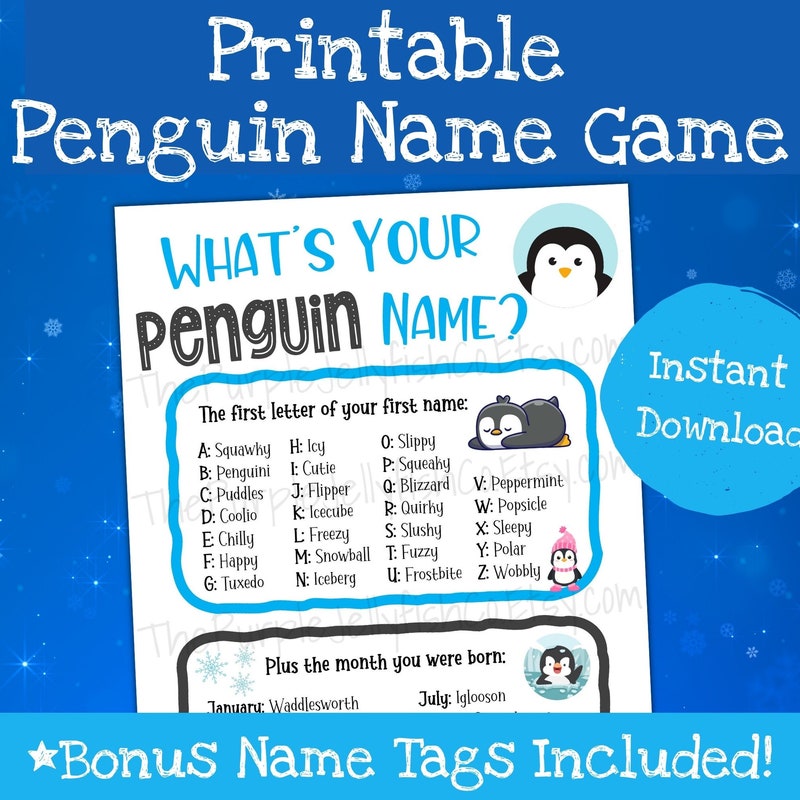 Penguin Party - Etsy