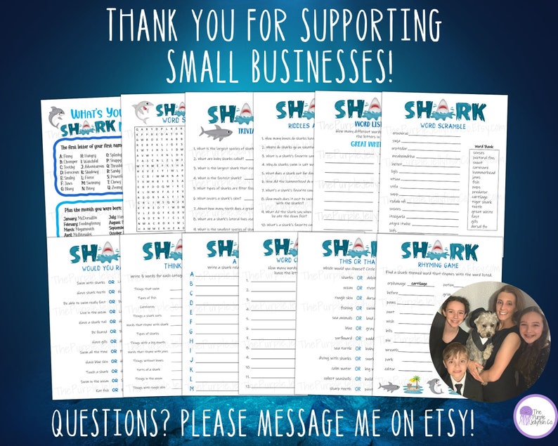 Shark Word Scramble With Answers, Shark Activity for Kids, Shark Game ...