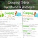 Camping Trivia Game, Camping Game Printable, Trivia Questions, Camping ...