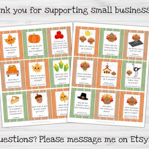 Fall Lunch Box Notes Printable Thanksgiving Lunchbox Jokes for Kids ...