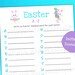 Easter A to Z Game, Printable Easter Activity for Kids, Easter Word ...