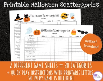 Halloween Trivia Games Halloween Party Games Teen Games - Etsy