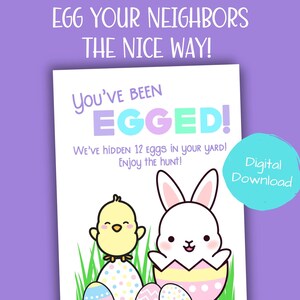 You've Been Egged Easter Activity for Kids Printable Easter Game ...
