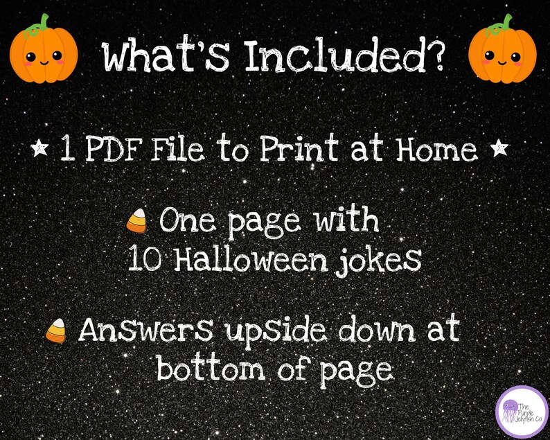 Halloween Jokes and Riddles, Printable Halloween Party Game for Kids ...