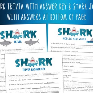 Shark Activities for Kids, Shark Birthday Party Games, Shark Week ...