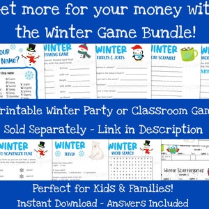 What's Your Snowman Name Game, Printable Winter Game for Kids, Snowman ...