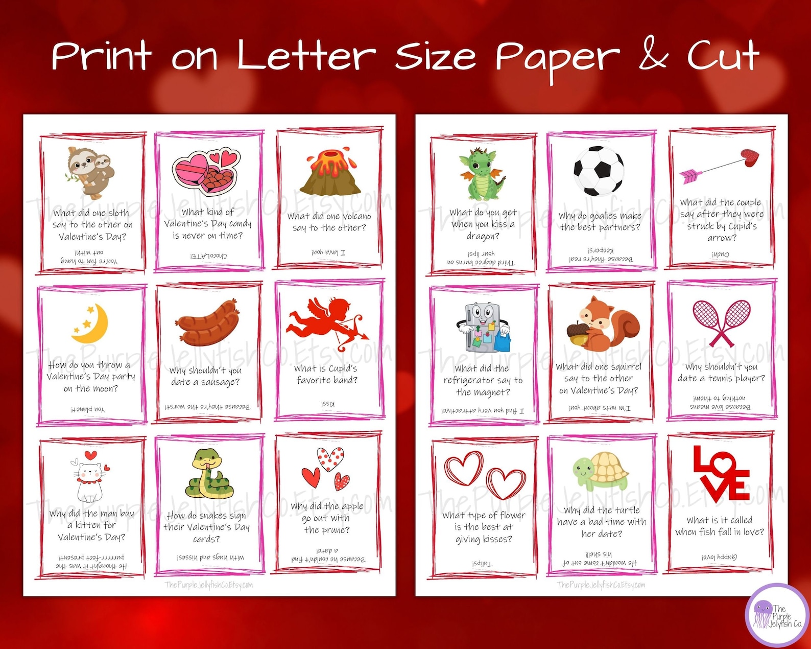 Valentines Lunch Box Notes for Kids Printable Valentine's Day Lunchbox ...