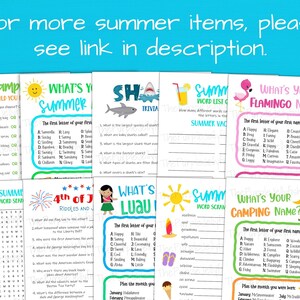 Popsicle Word Search Puzzle, Fun Summer Activity for Kids Teens ...