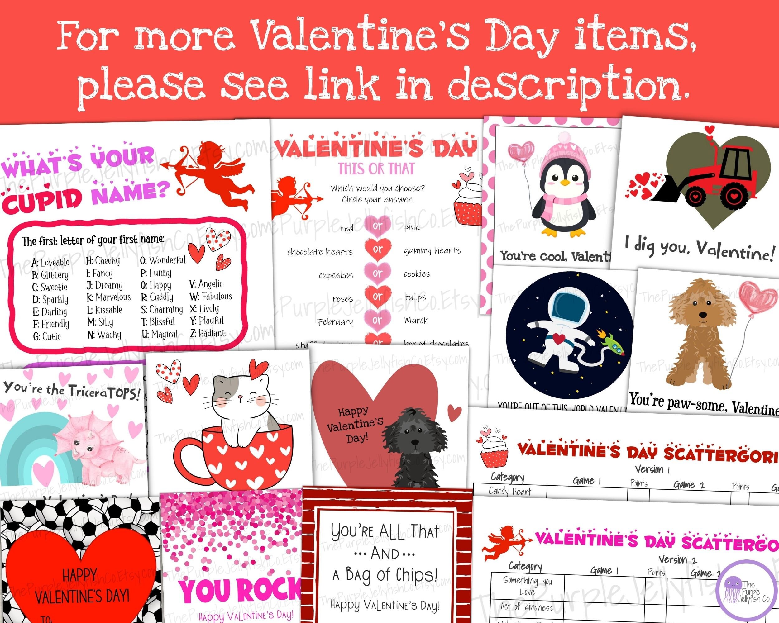 You Rock Valentine Tag, Classroom Valentines Cards for Kids Printable ...