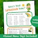 Leprechaun Name Game, Printable St. Patrick's Day Game for Kids, What's ...