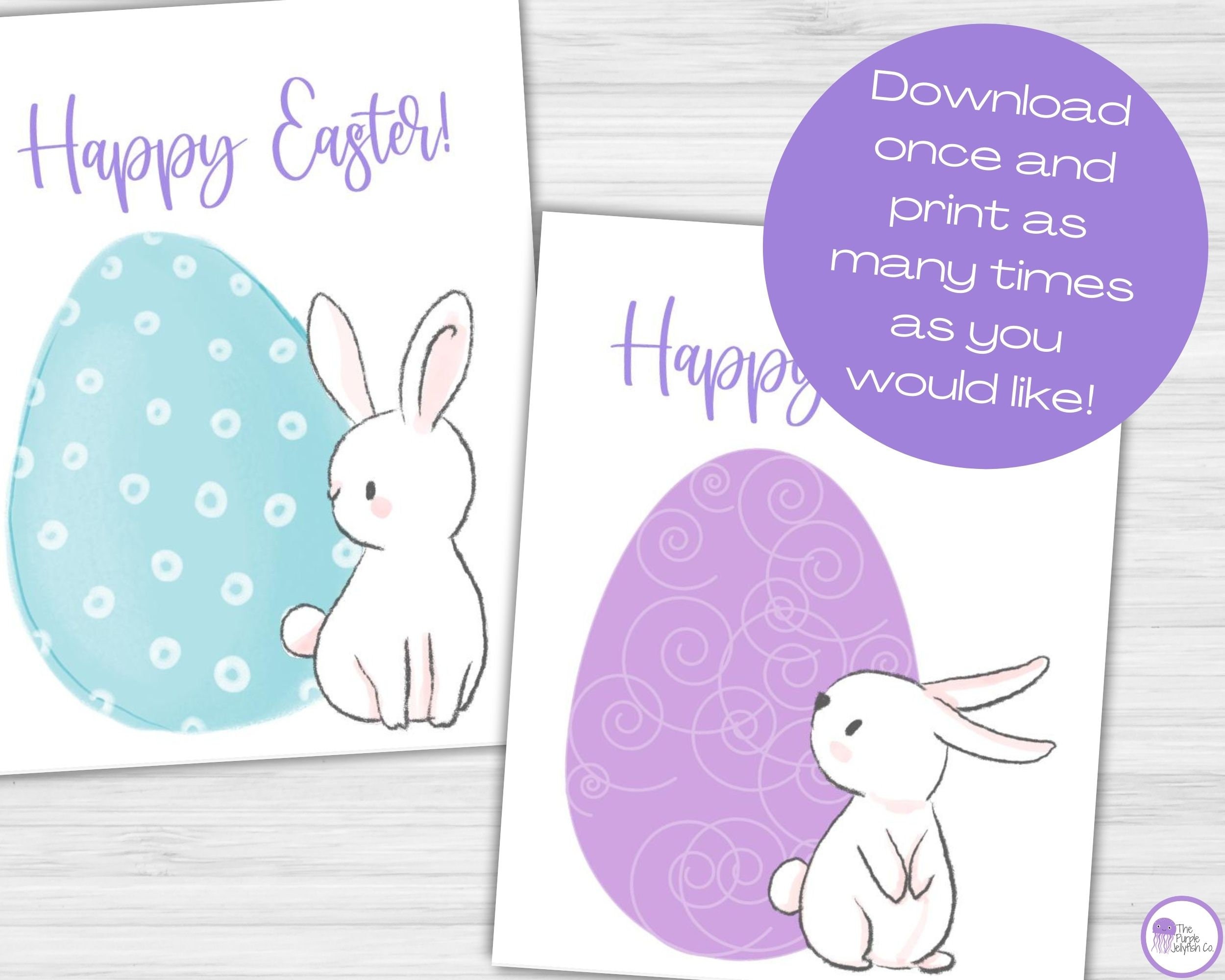 Easter Gift Tag Printable, Easter Basket Tag, Easter Bunny Tag, Happy ...