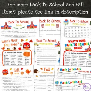 Back to School Alphabet Game for Kids A to Z Worksheet Printable First ...
