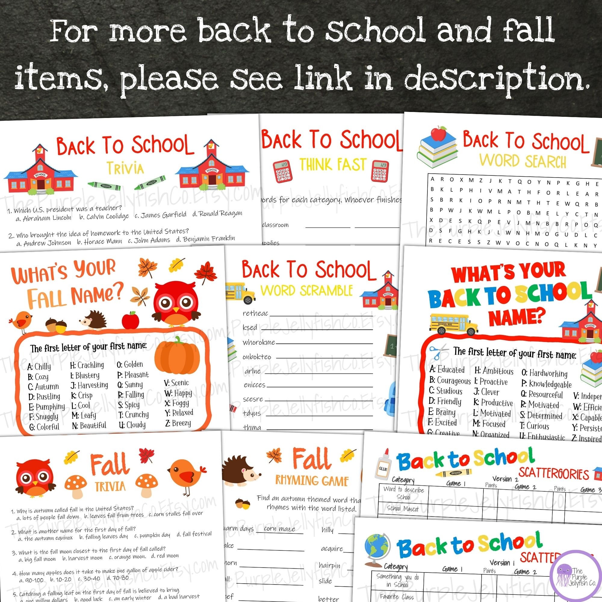 Back to School Alphabet Game for Kids A to Z Worksheet Printable First ...