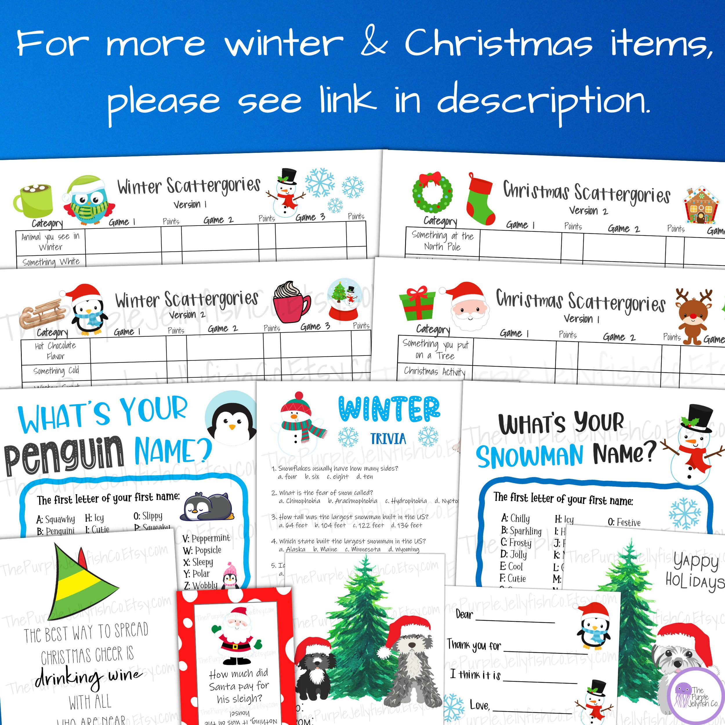 Winter Would You Rather Questions for Kids, This or That Christmas ...