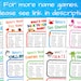 Spring Name Game, Printable Spring Activity for Kids & Adults, Spring ...