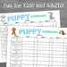Puppy Scattergories Printable, Puppy Party Game, Dog Birthday, Puppy ...