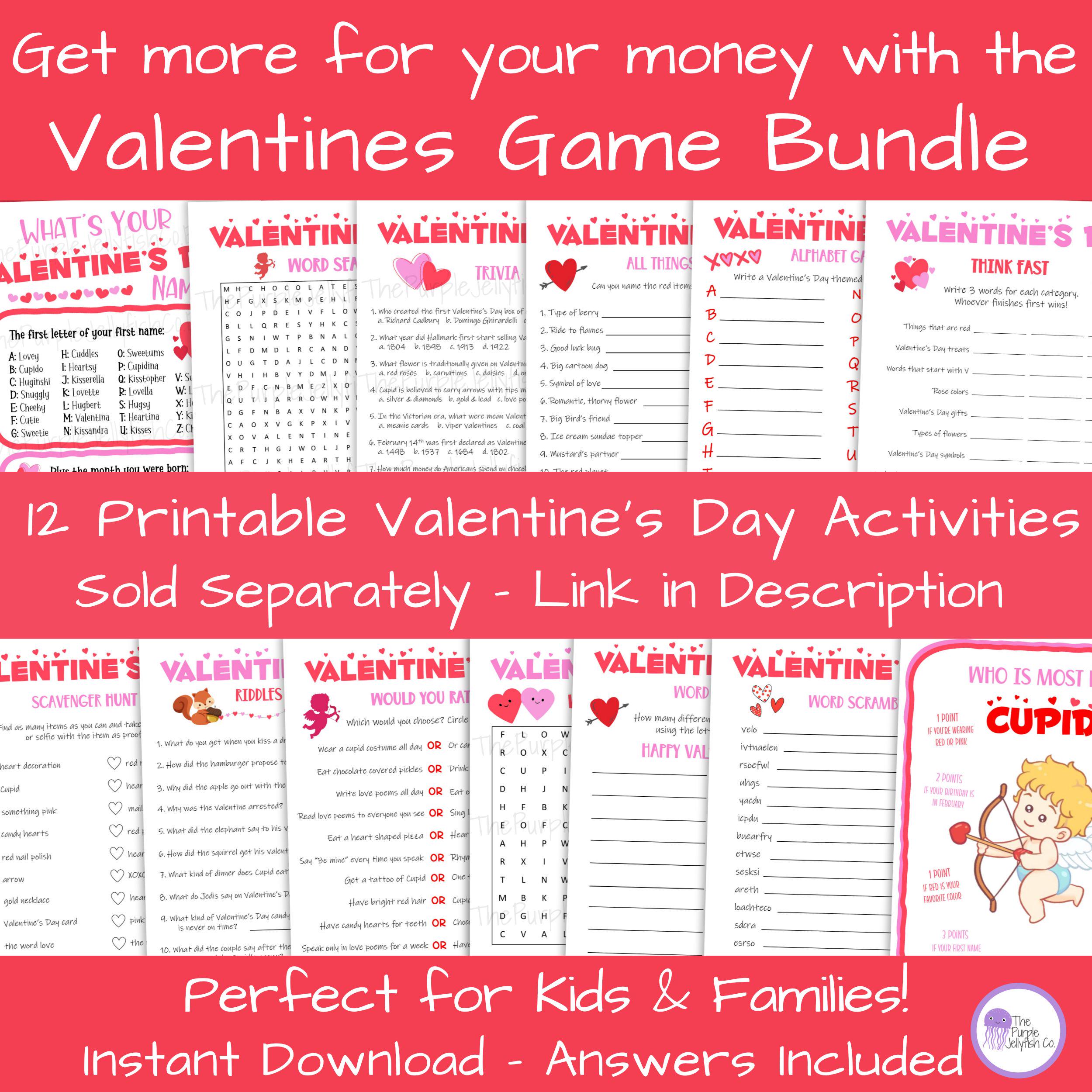 Who is Most Like Cupid, Printable Valentines Party Game for Kids ...