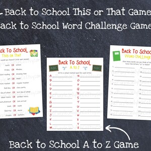 Back to School Game Bundle, First Day of School Activity Printable, Ice ...