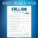 Printable Shark Jokes for Kids, Shark Week Game, Ocean Activity, Shark ...