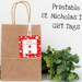 St. Nicholas Day Gift Tags, St Nick's Day Card Printable, Catholic ...