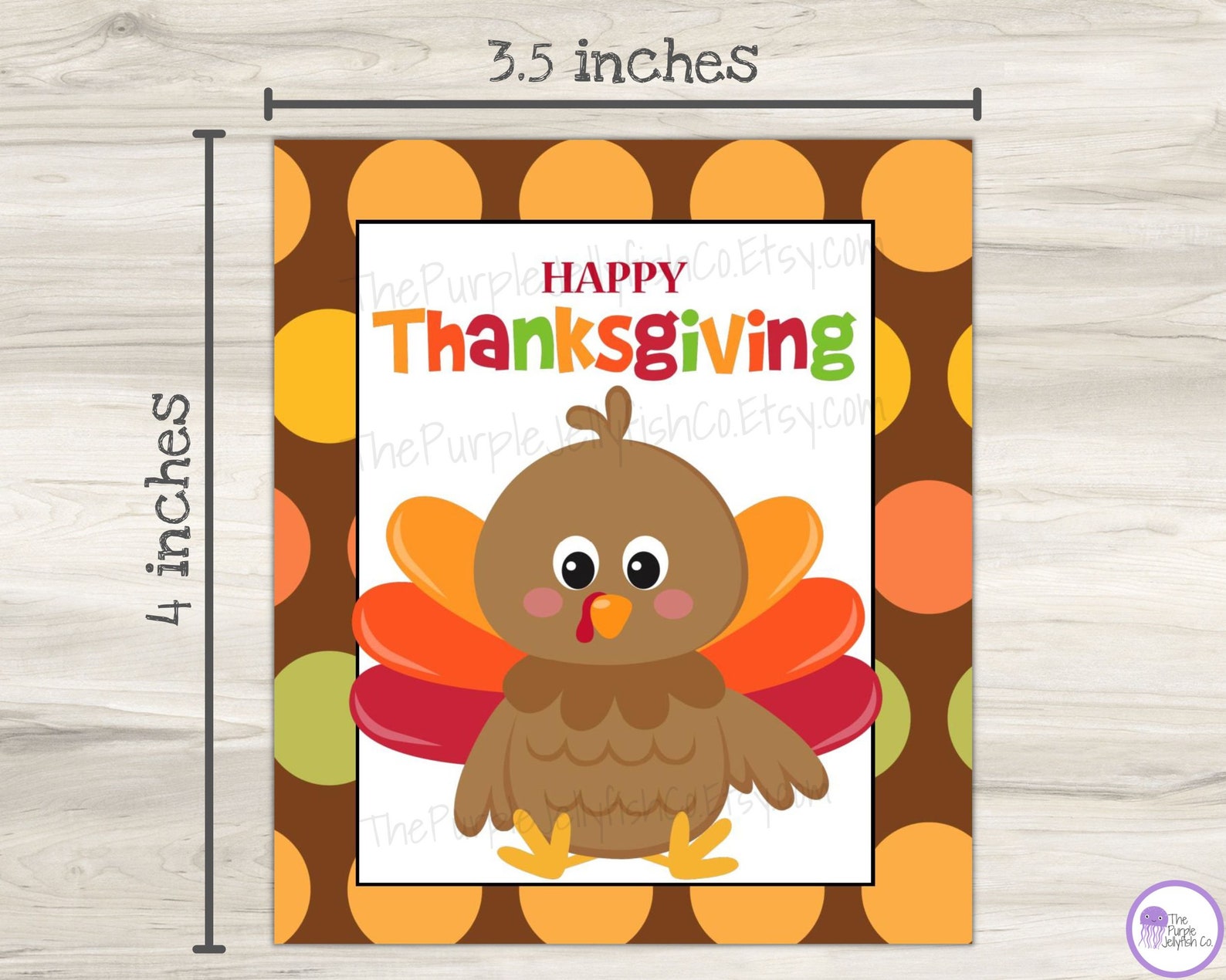 Thanksgiving Gift Tag Printable, Happy Thanksgiving Card, Thanksgiving ...