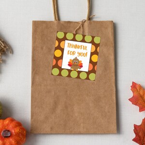 Thankful for You Tags, Thanksgiving Gift Tags Printable, Thanksgiving ...