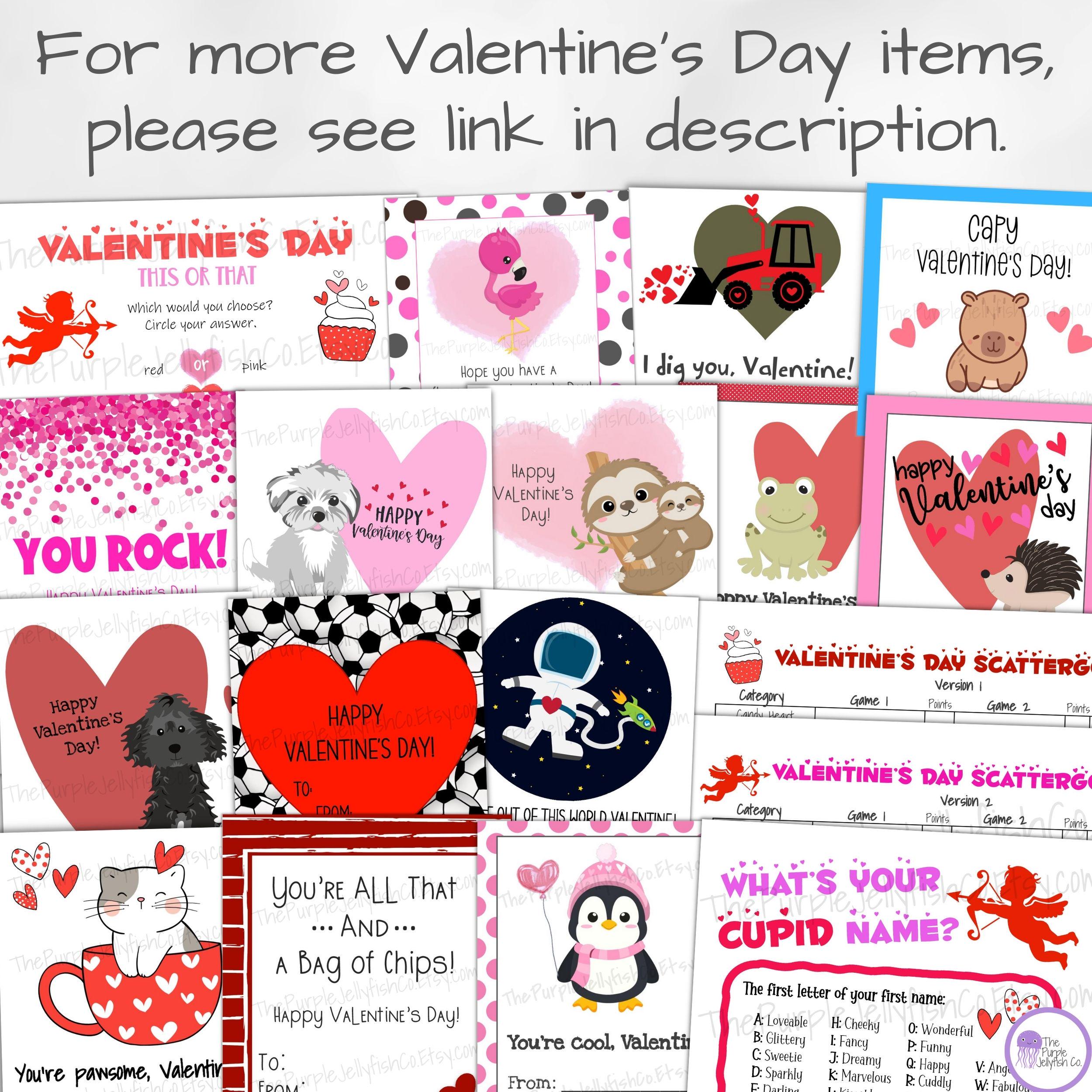 Valentines Left Right Game for Kids, Valentine's Day Party Gift ...