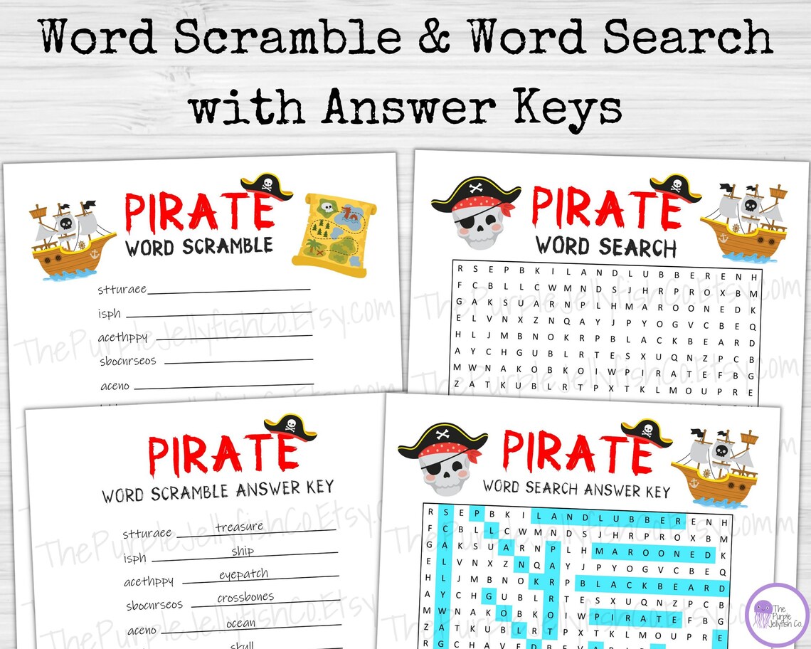 Pirate Games for Kids, Pirate Printables, Talk Like a Pirate Day ...