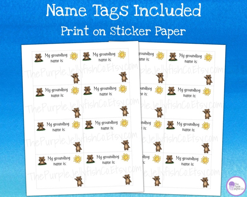 What's Your Groundhog Name Game, Printable Groundhog Day Game for Kids ...