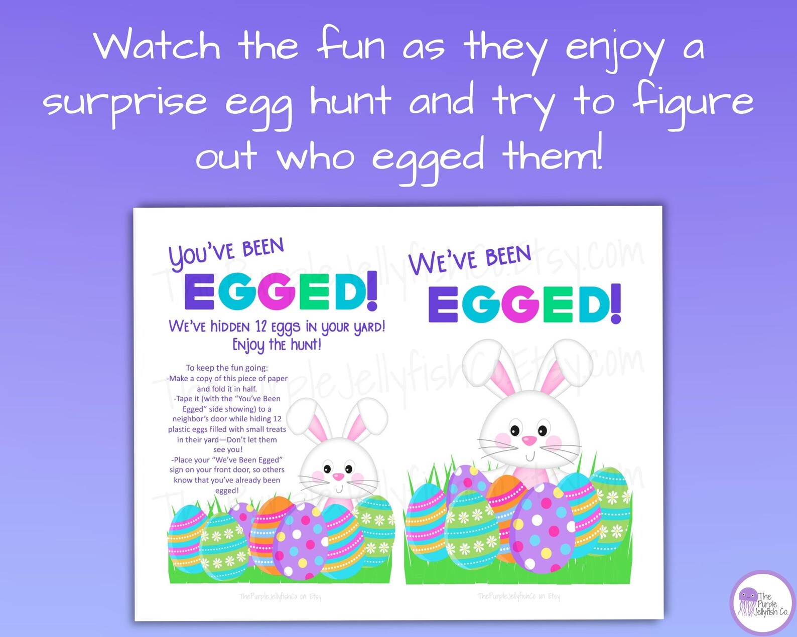 You've Been Egged Easter Game Printable, Easter Egg Hunt, Easter ...
