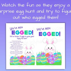 You've Been Egged Easter Game Printable, Easter Egg Hunt, Easter ...