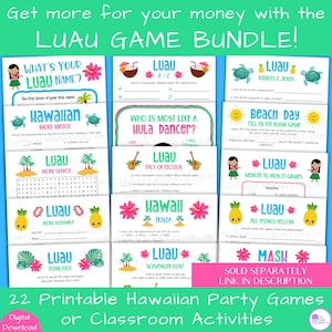 Luau Fact or Fiction Hawaii Trivia Game Printable, Hawaiian Party Idea ...
