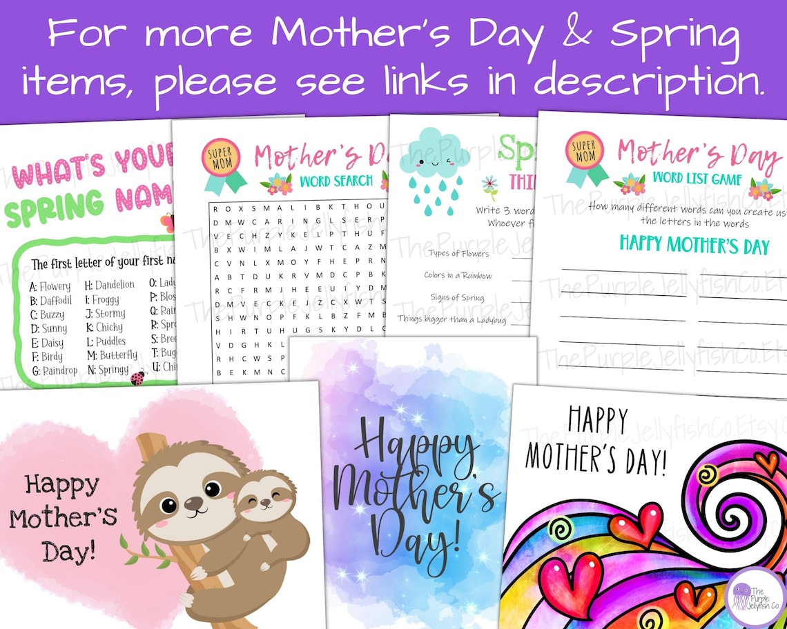 Mother's Day Mystery Game Printable for Kids, Escape Room Game for ...