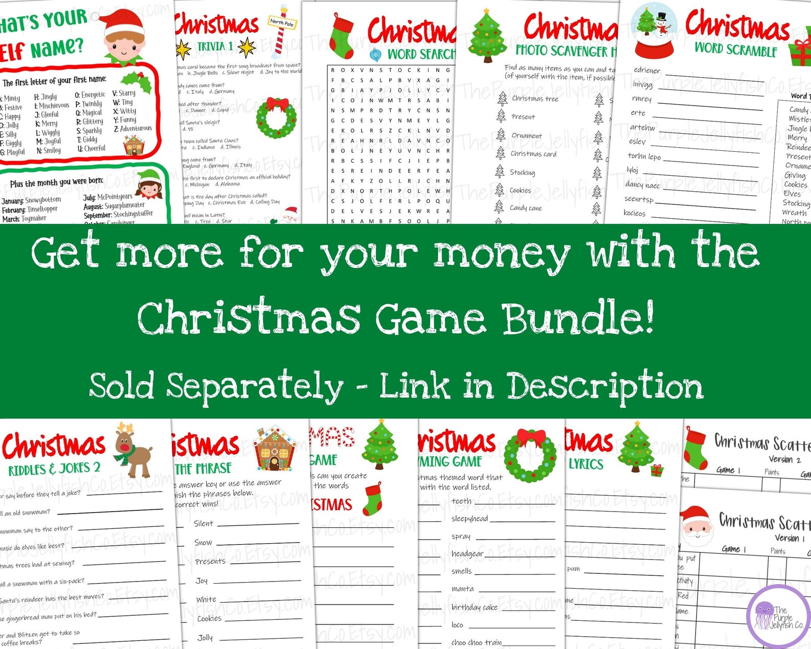 Christmas Scattergories for Kids, Christmas Games Printable for Family ...