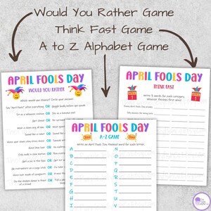 April Fools Games for Kids & Adults, April Fool's Day Party Ideas, Fun ...