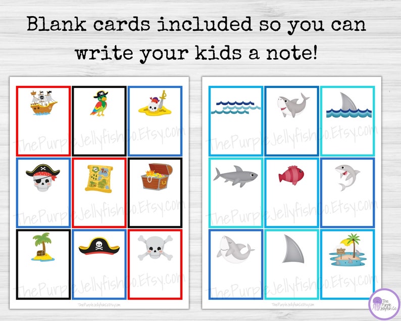 Printable Lunch Box Notes for Kids Lunch Box Jokes Pirate Theme Party ...