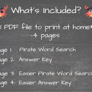 Pirate Word Search Printable, Talk Like a Pirate Day Activity for Kids ...